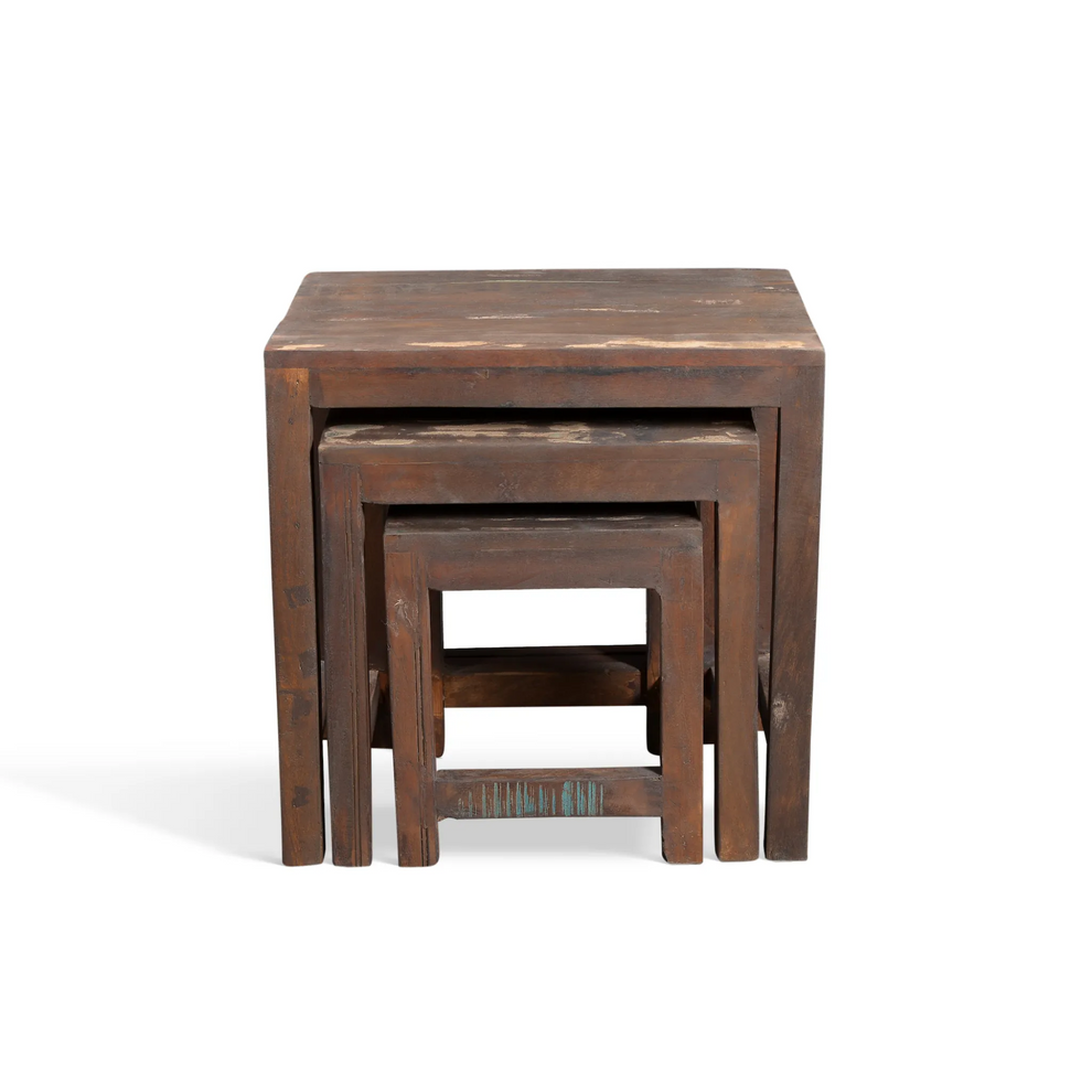 Reclaimed Wood Nesting Tables | Farmhouse Furniture | Timbergirl